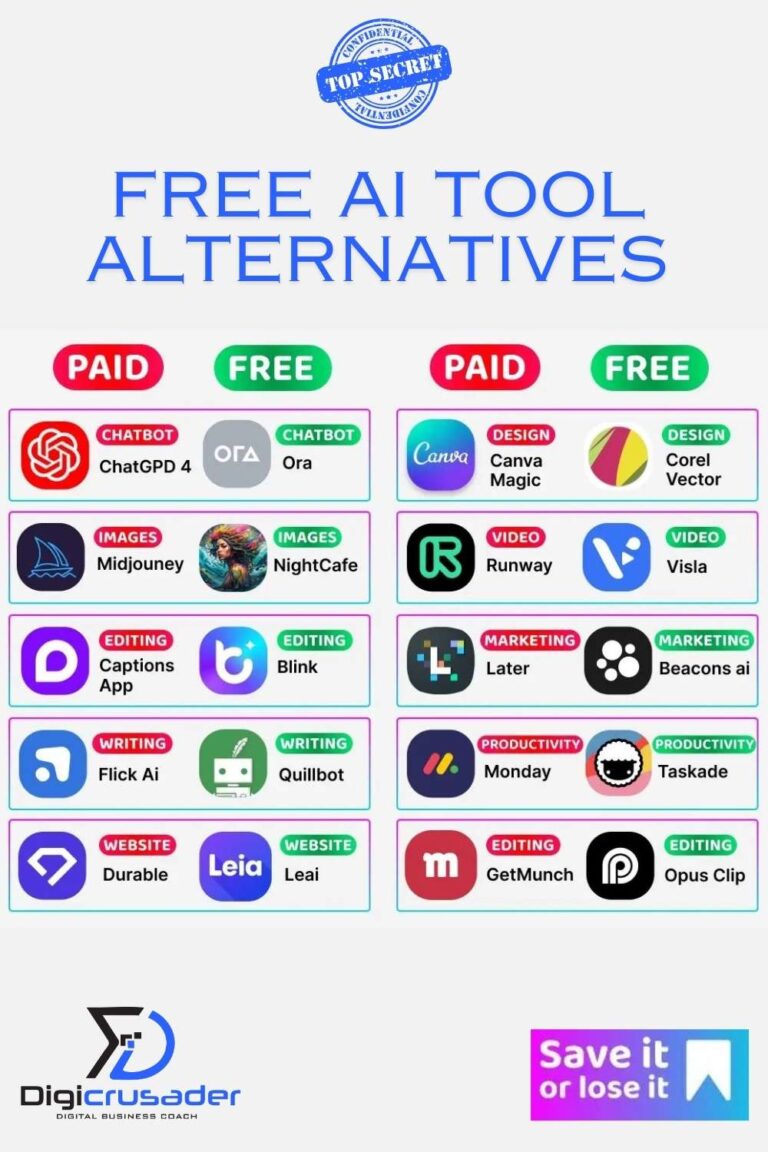 Infographics on AI Tools – Digicrusader: AI Marketplace & Digital Tools ...